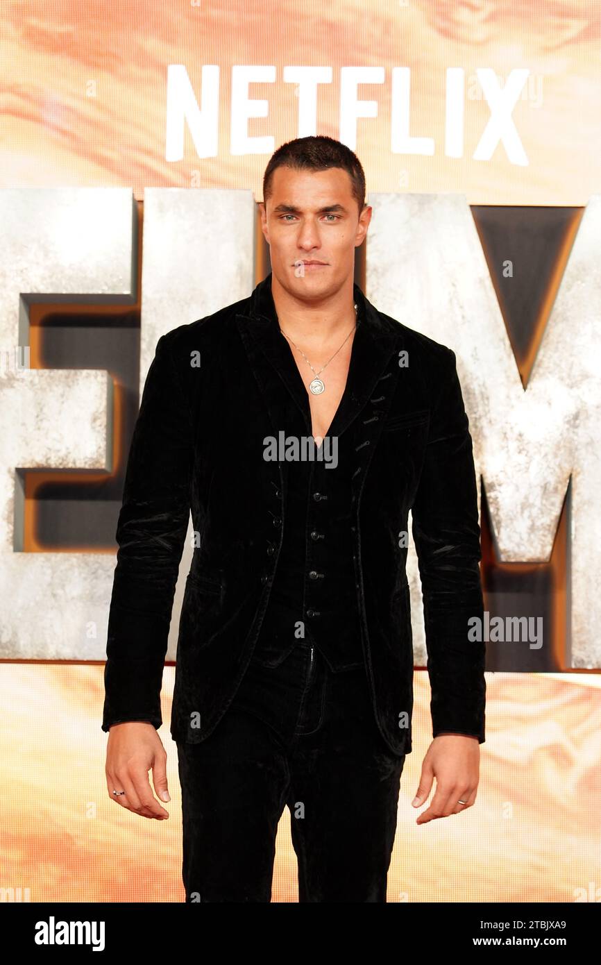 Staz Nair arrives at the London premiere of Rebel Moon - Part One: A ...