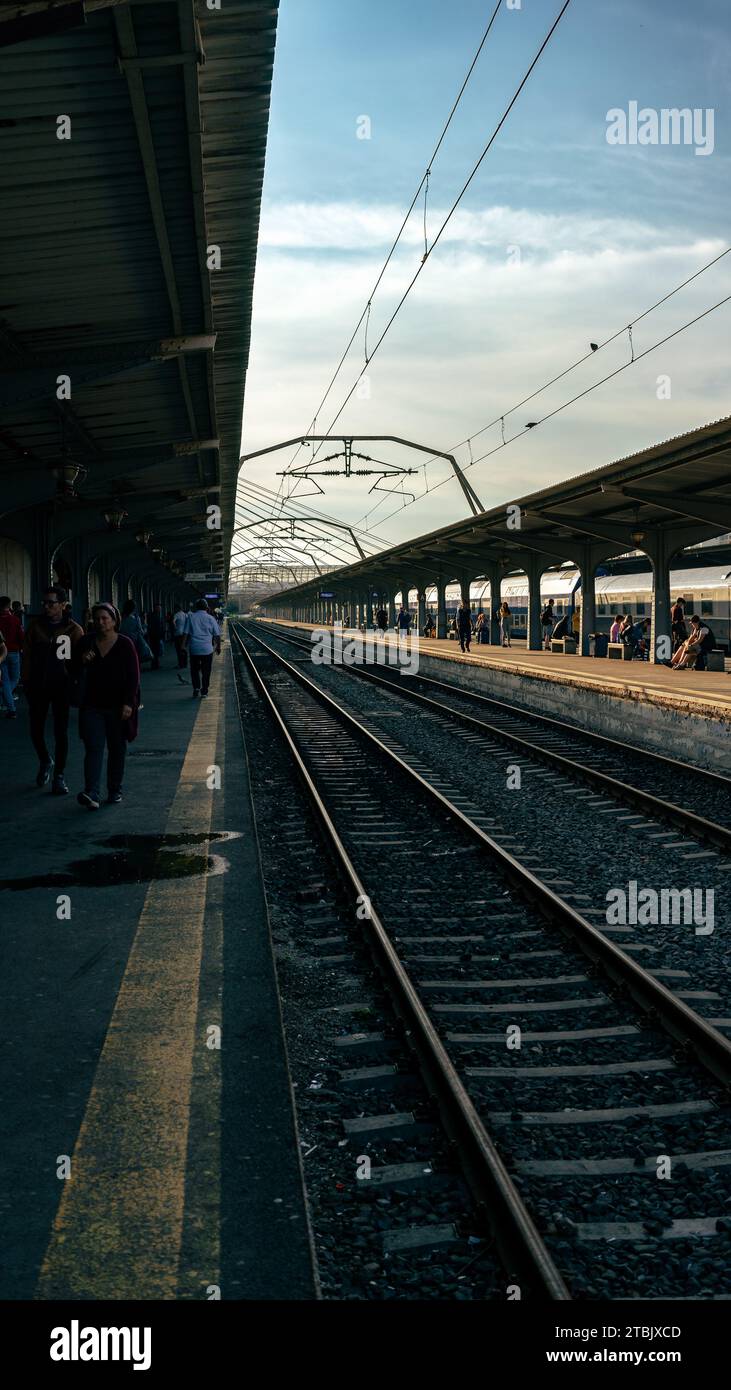 Train at Bucharest North Railway Station (Gara de Nord Bucuresti Stock ...