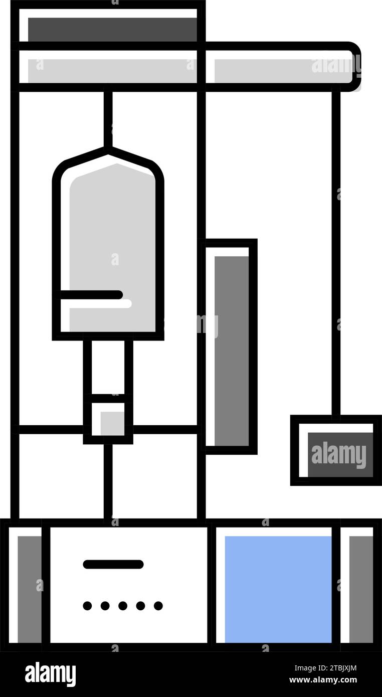 creep testing materials engineering color icon vector illustration ... creep testing materials engineering color icon vector illustration ...