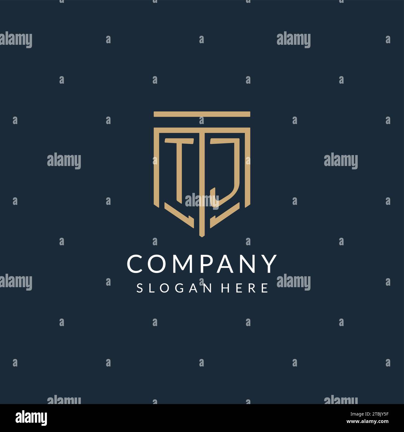 Initial TJ shield logo monoline style, modern and luxury monogram logo ... Initial TJ shield logo monoline style, modern and luxury monogram logo ...