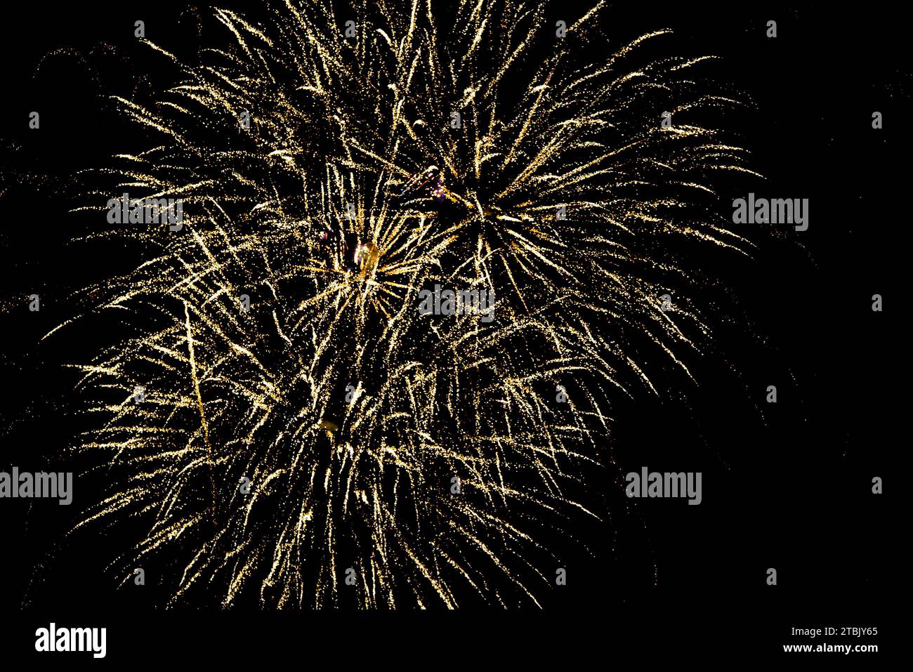 Fireworks lighting up the night sky. Pyrotechnics, abstract Stock Photo ...