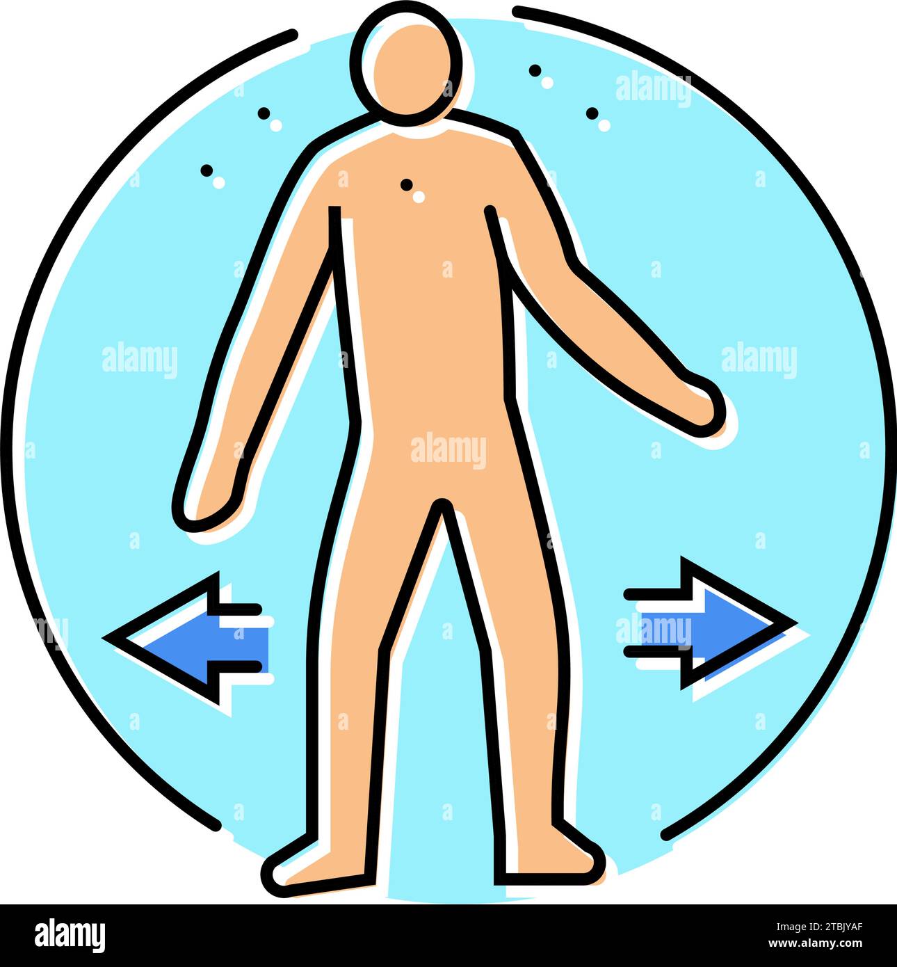 loss coordination disease symptom color icon vector illustration Stock ...