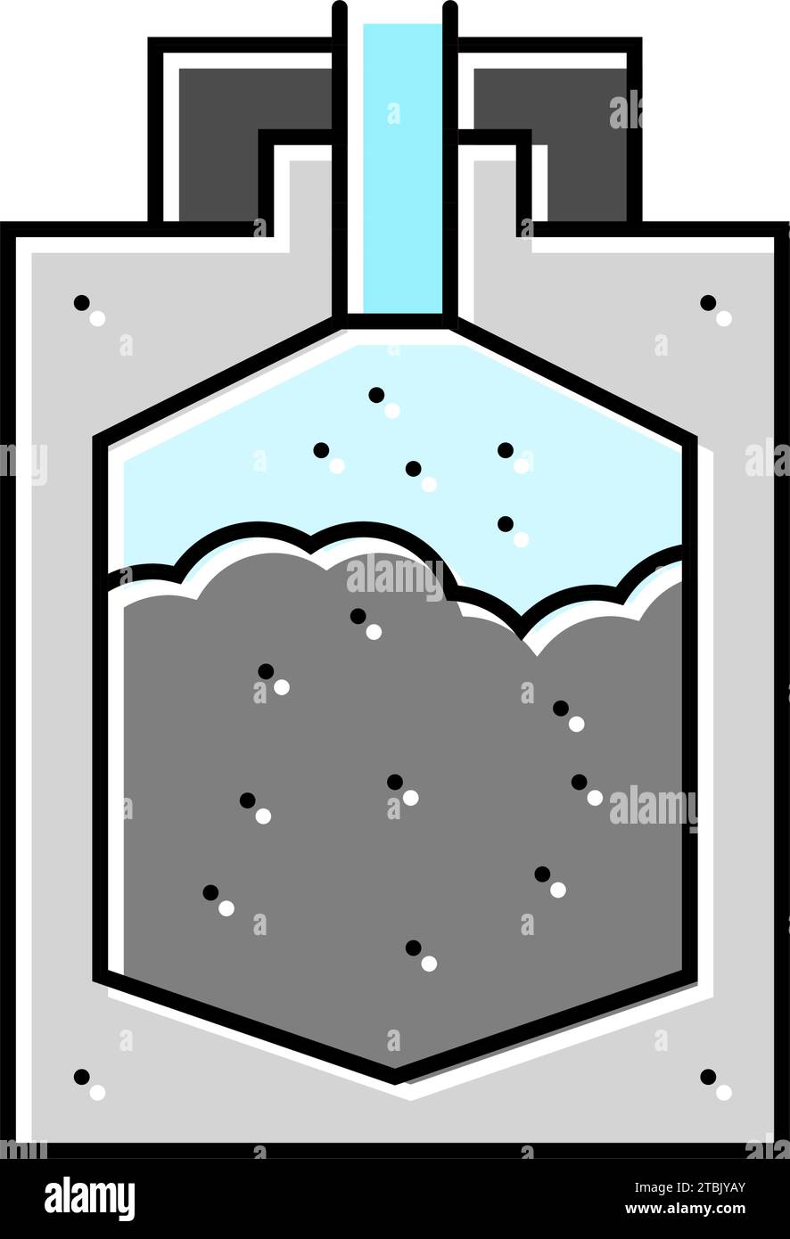 powder metallurgy materials engineering color icon vector illustration ...