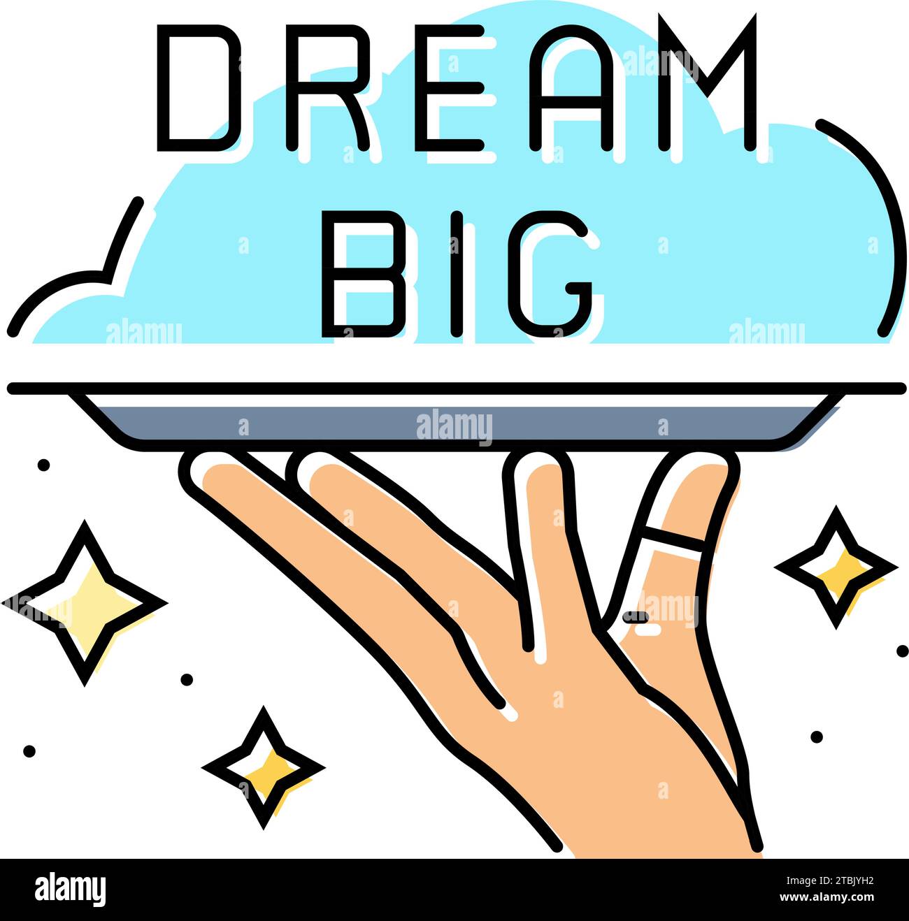 dream big succes challenge color icon vector illustration Stock Vector ... dream big succes challenge color icon vector illustration Stock Vector ...