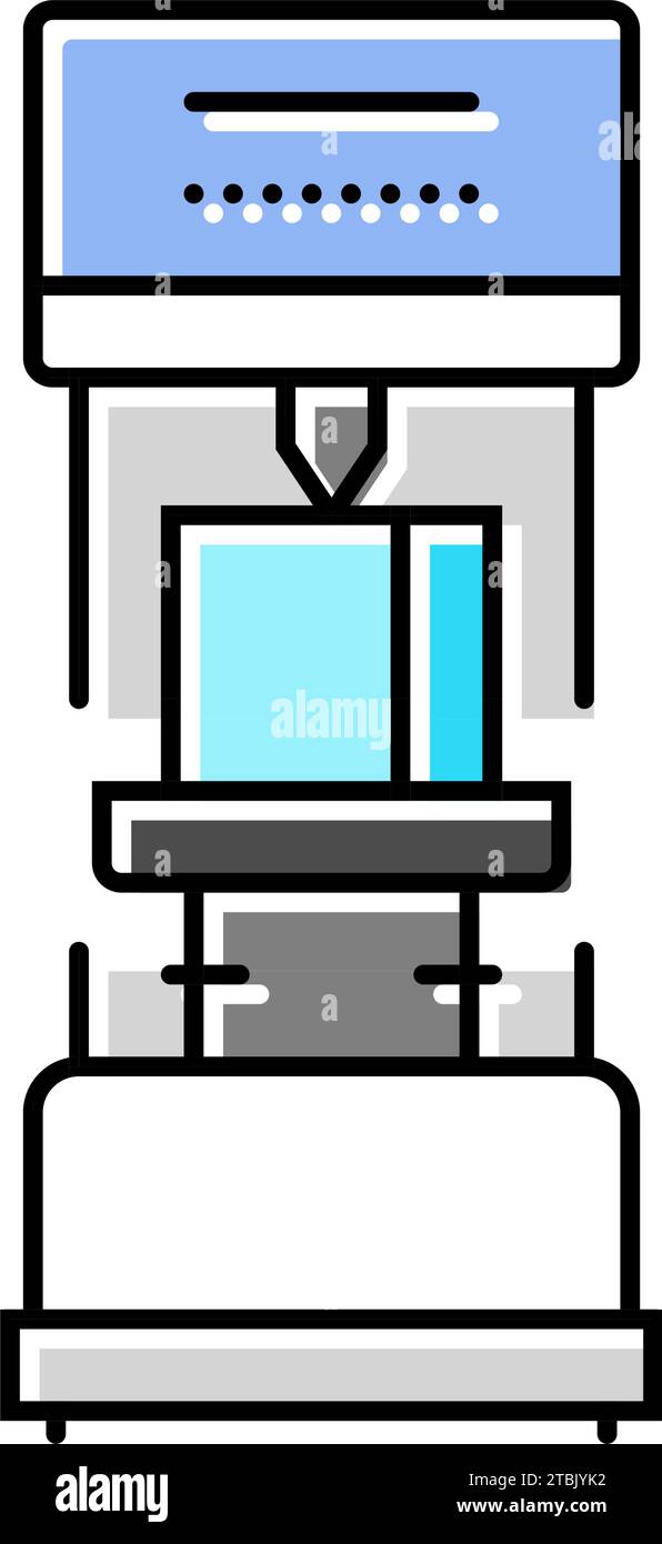 hardness testing materials engineering color icon vector illustration ...