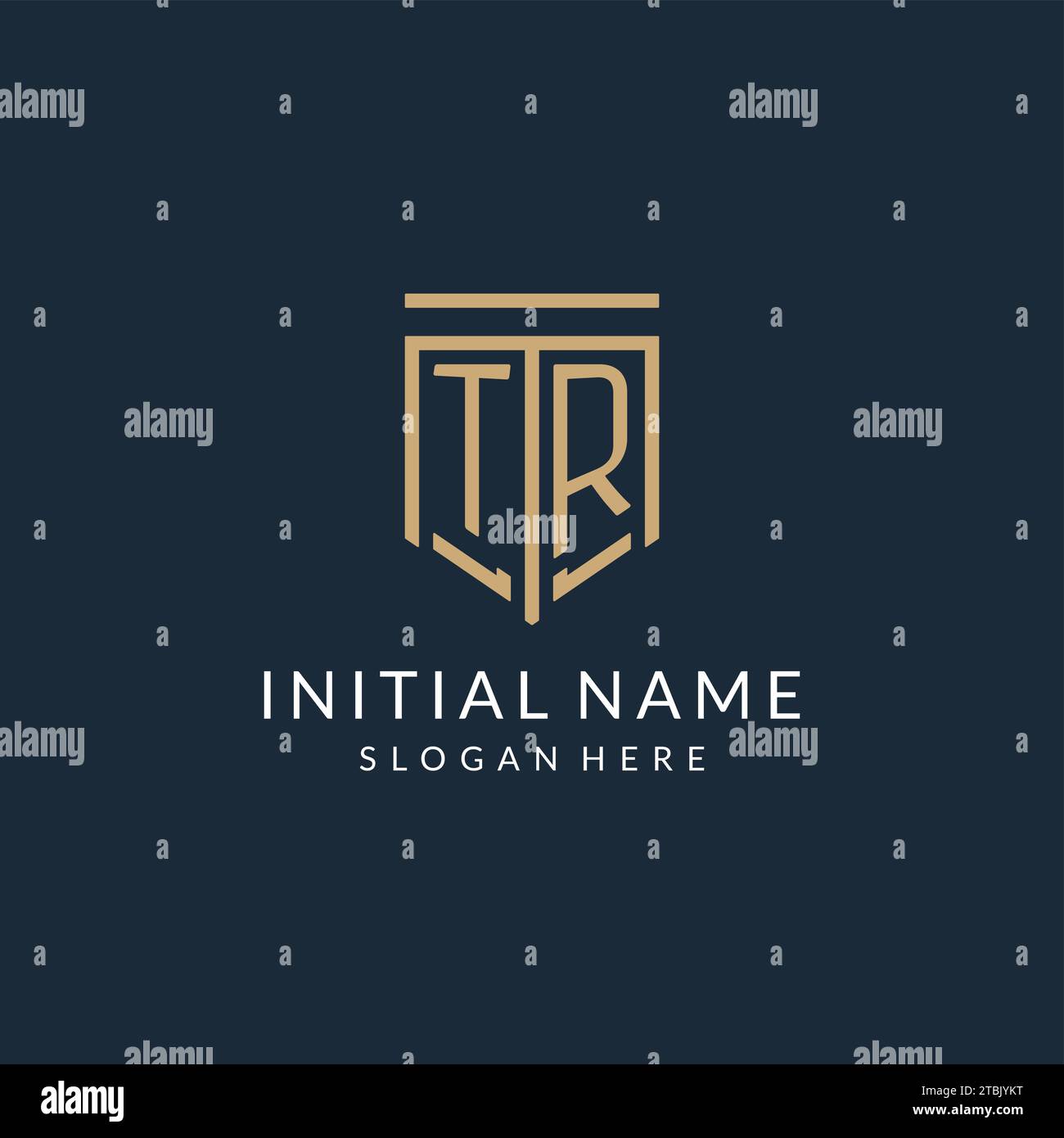 Initial TR shield logo monoline style, modern and luxury monogram logo ... Initial TR shield logo monoline style, modern and luxury monogram logo ...