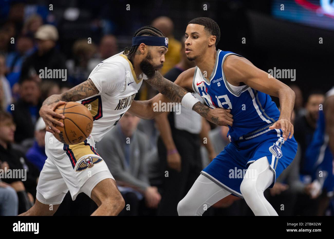 Sacramento Kings forward Keegan Murray (13) defends New Orleans ...