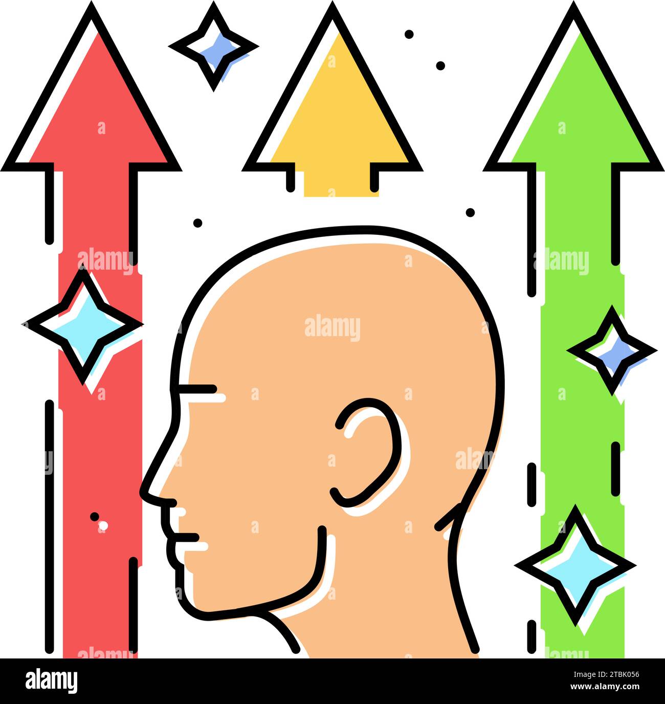 self motivation color icon vector illustration Stock Vector Image & Art ...