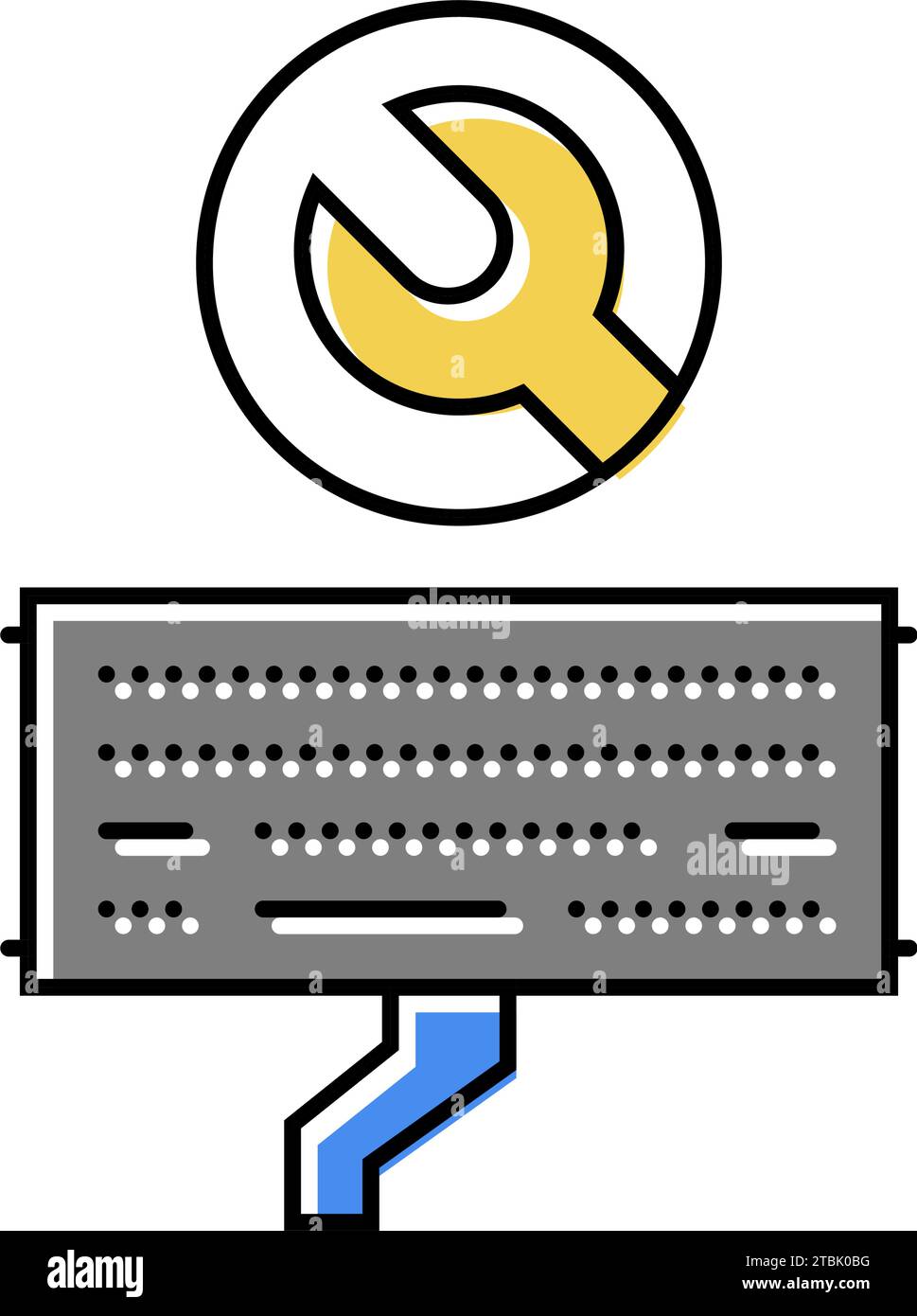 Laptop replacement keyboard Stock Vector Images - Alamy