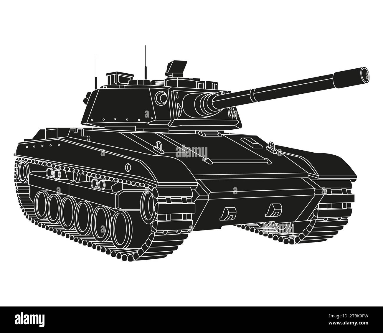 Tank battle tank Cut Out Stock Images & Pictures - Alamy