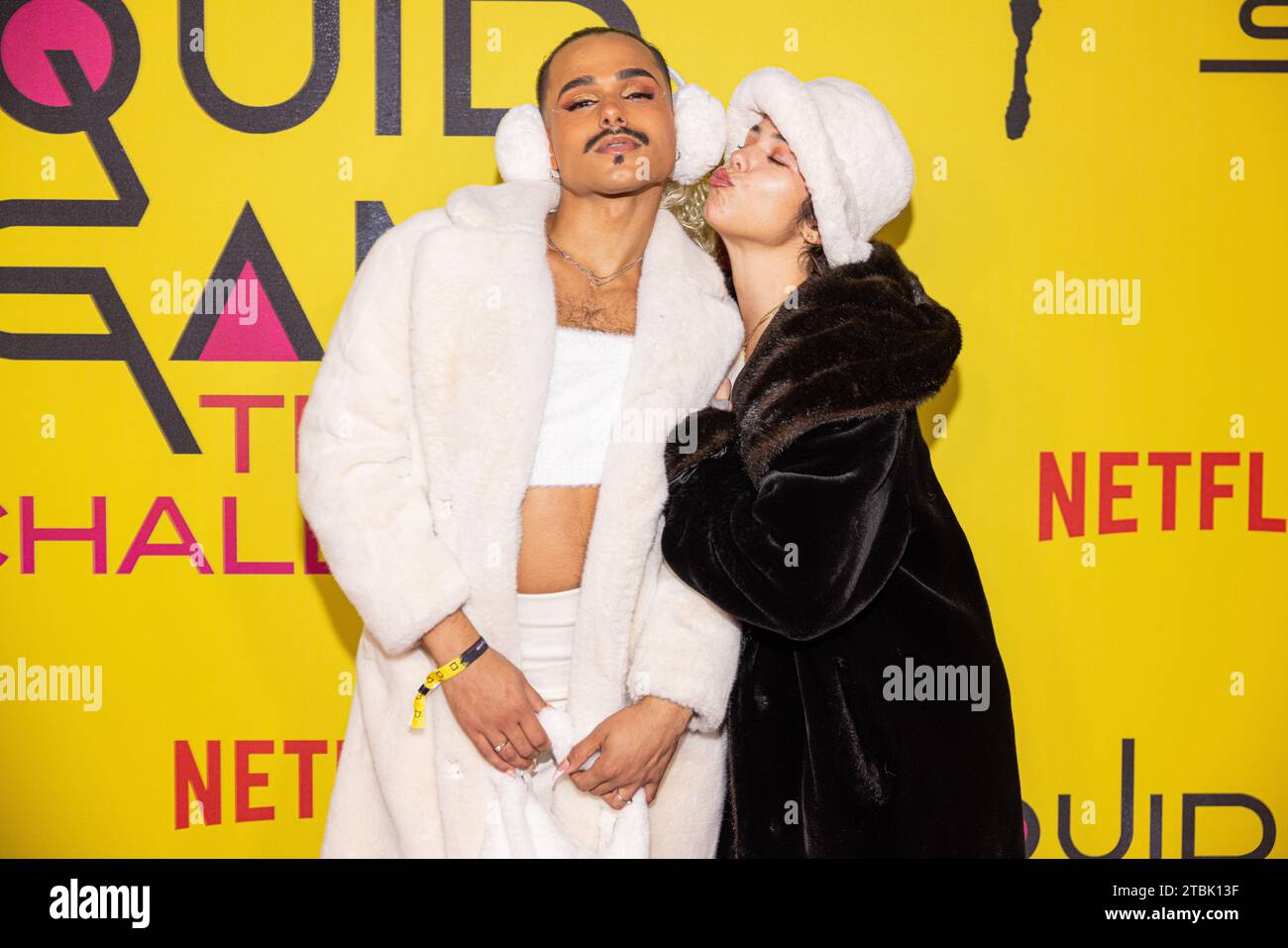 Tomas Matos and Jess Darrow attend Netflix's Squid Game:The Challenge ...