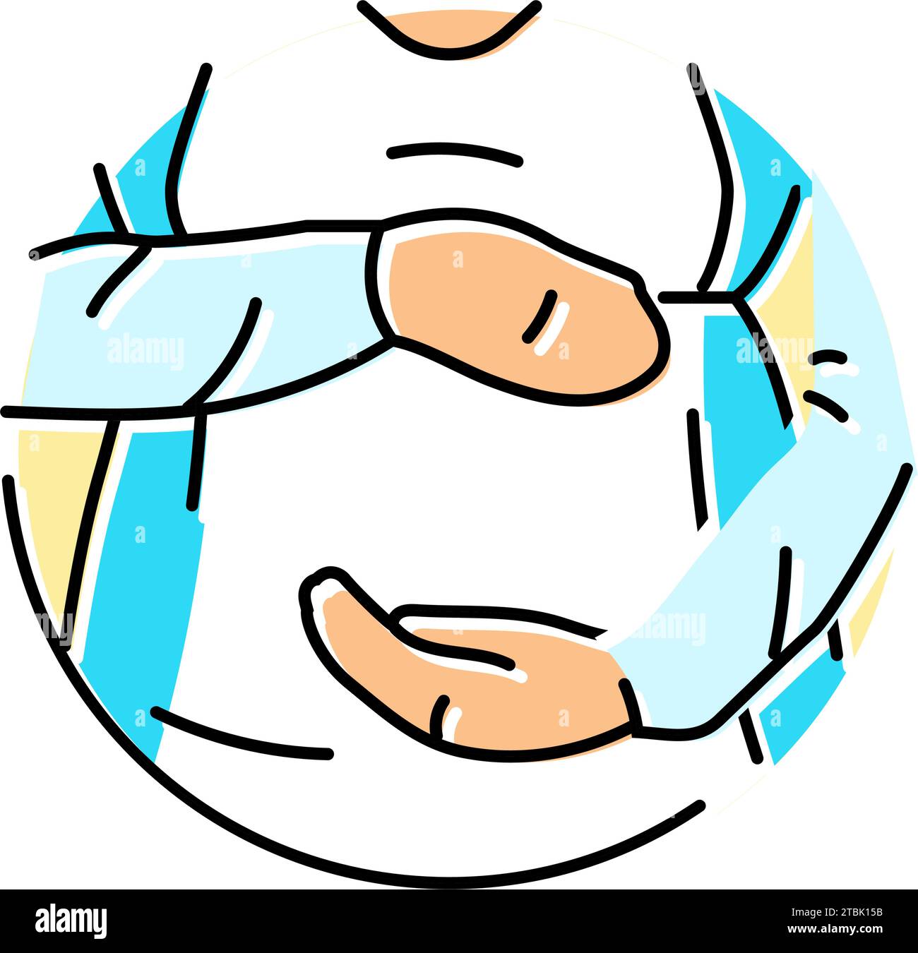 obstetric care gynecologist color icon vector illustration Stock Vector ...