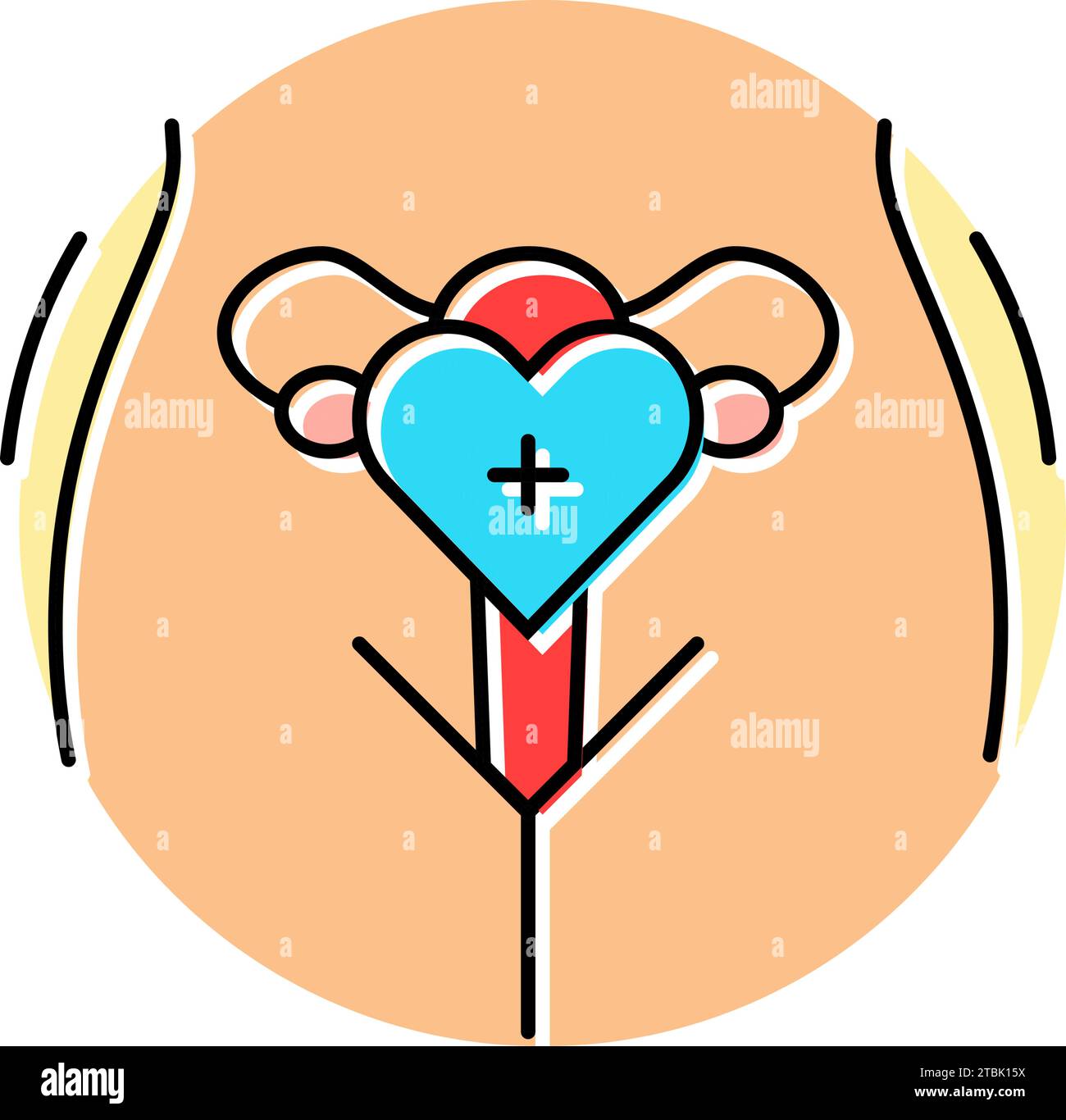 Fertility Treatment Gynecologist Color Icon Vector Illustration Stock