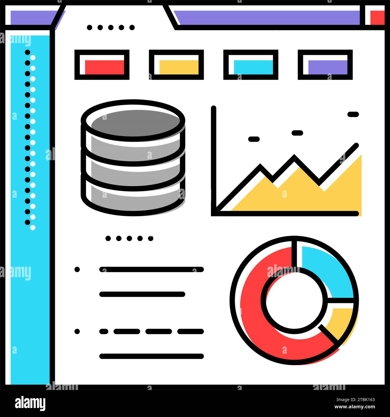 database dashboard color icon vector illustration Stock Vector Image ... database dashboard color icon vector illustration Stock Vector Image ...