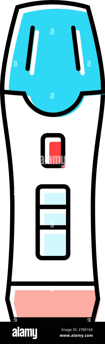 pregnancy test gynecologist color icon vector illustration Stock Vector ...