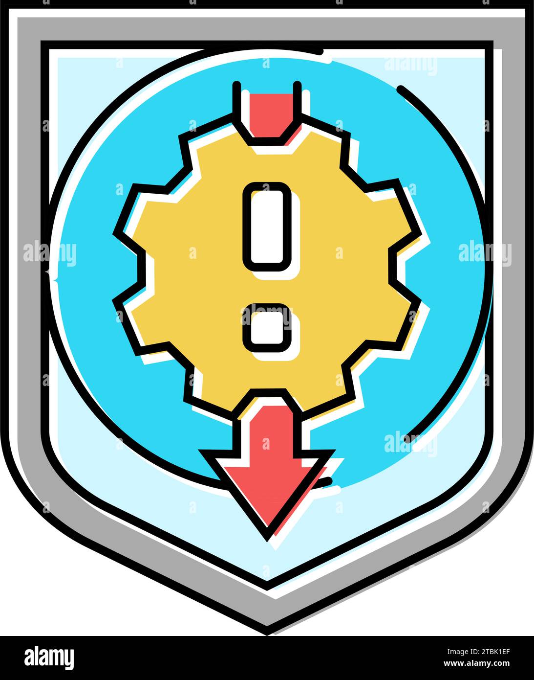 Risk assessment reduction icon Stock Vector Images - Alamy