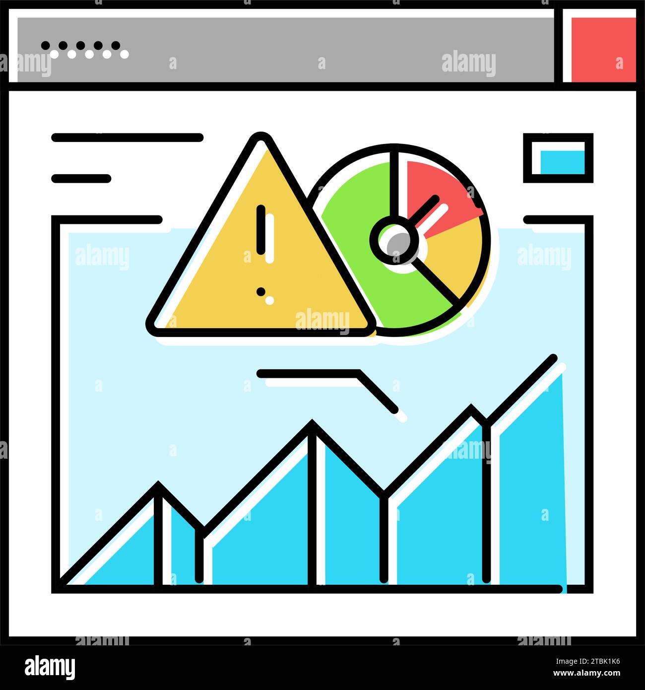 modeling risk color icon vector illustration Stock Vector Image & Art ...