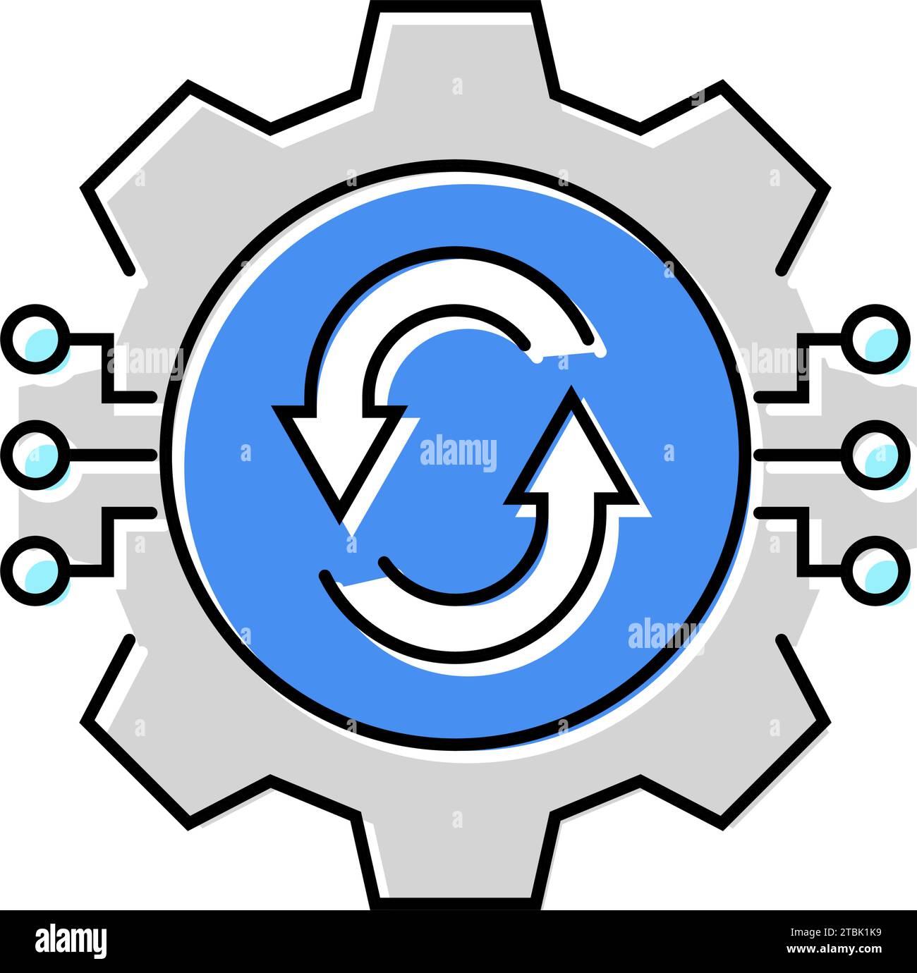 change management analyst color icon vector illustration Stock Vector ...