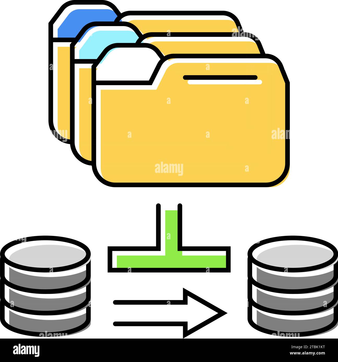Data migration management Cut Out Stock Images & Pictures - Alamy