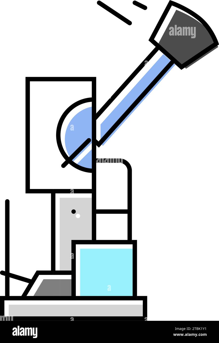 impact testing materials engineering color icon vector illustration ... impact testing materials engineering color icon vector illustration ...
