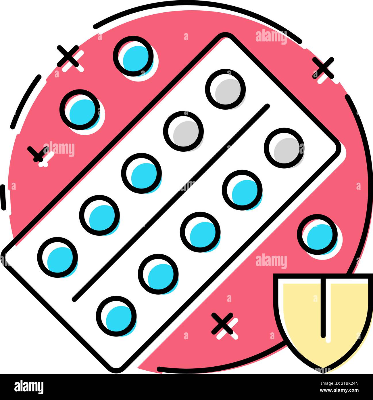 medication safety pharmacist color icon vector illustration Stock ...