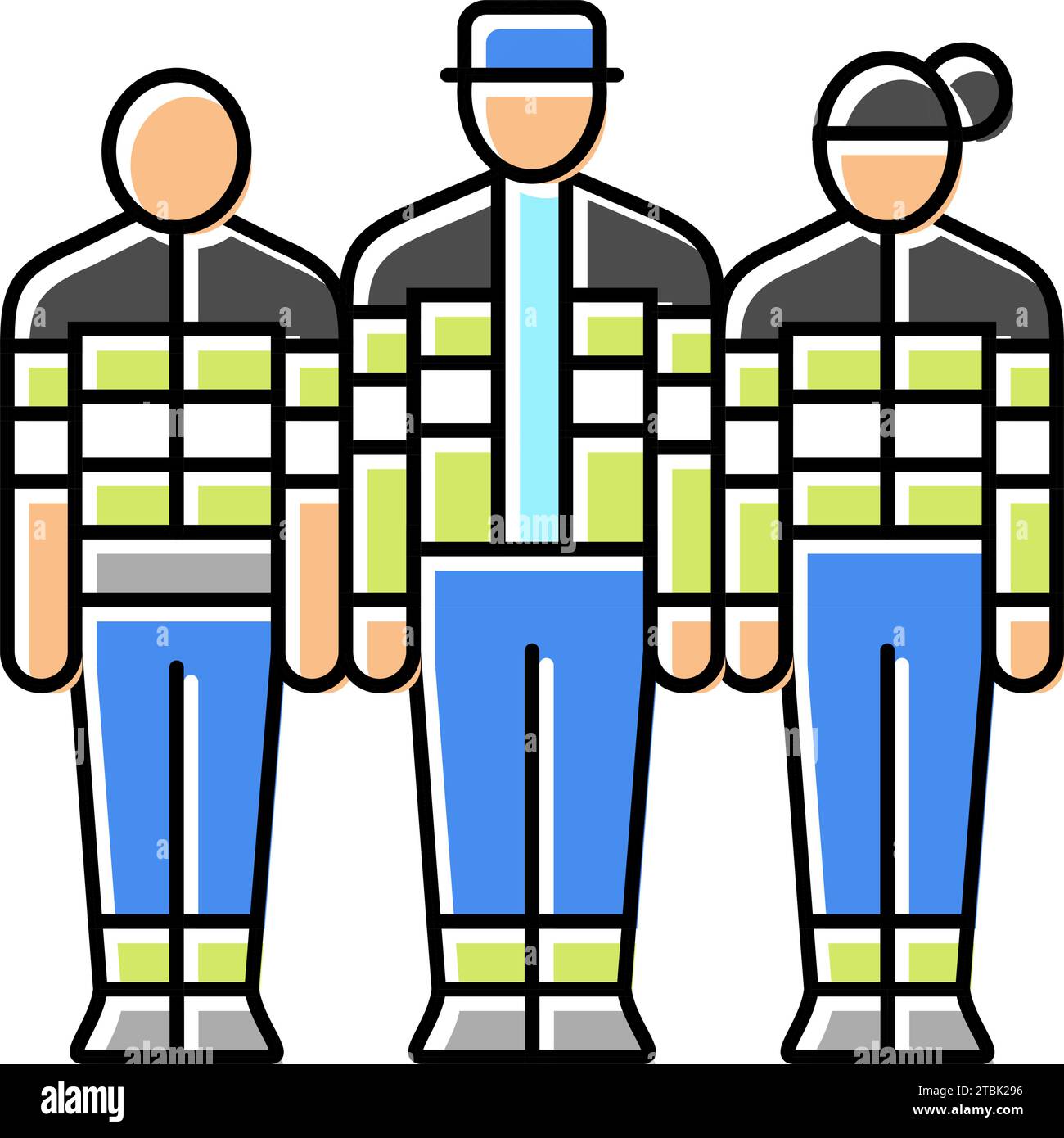 paramedic team ambulance color icon vector illustration Stock Vector ...