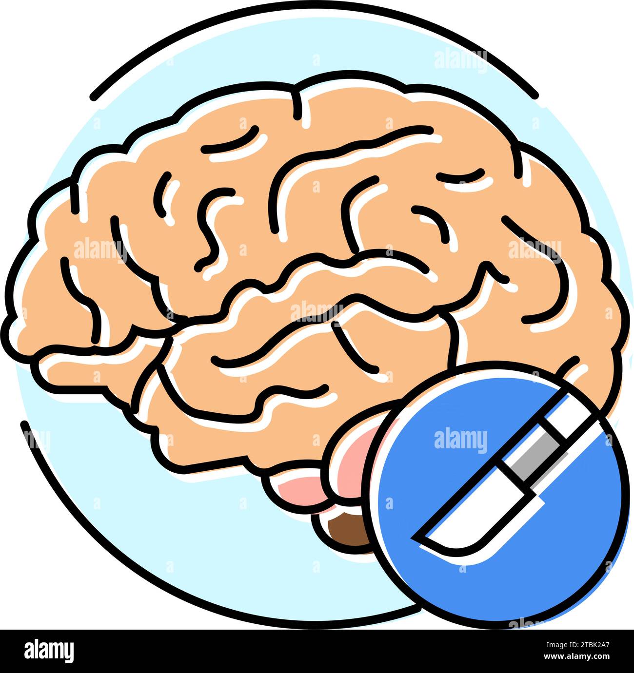 brain surgery color icon vector illustration Stock Vector Image & Art ...