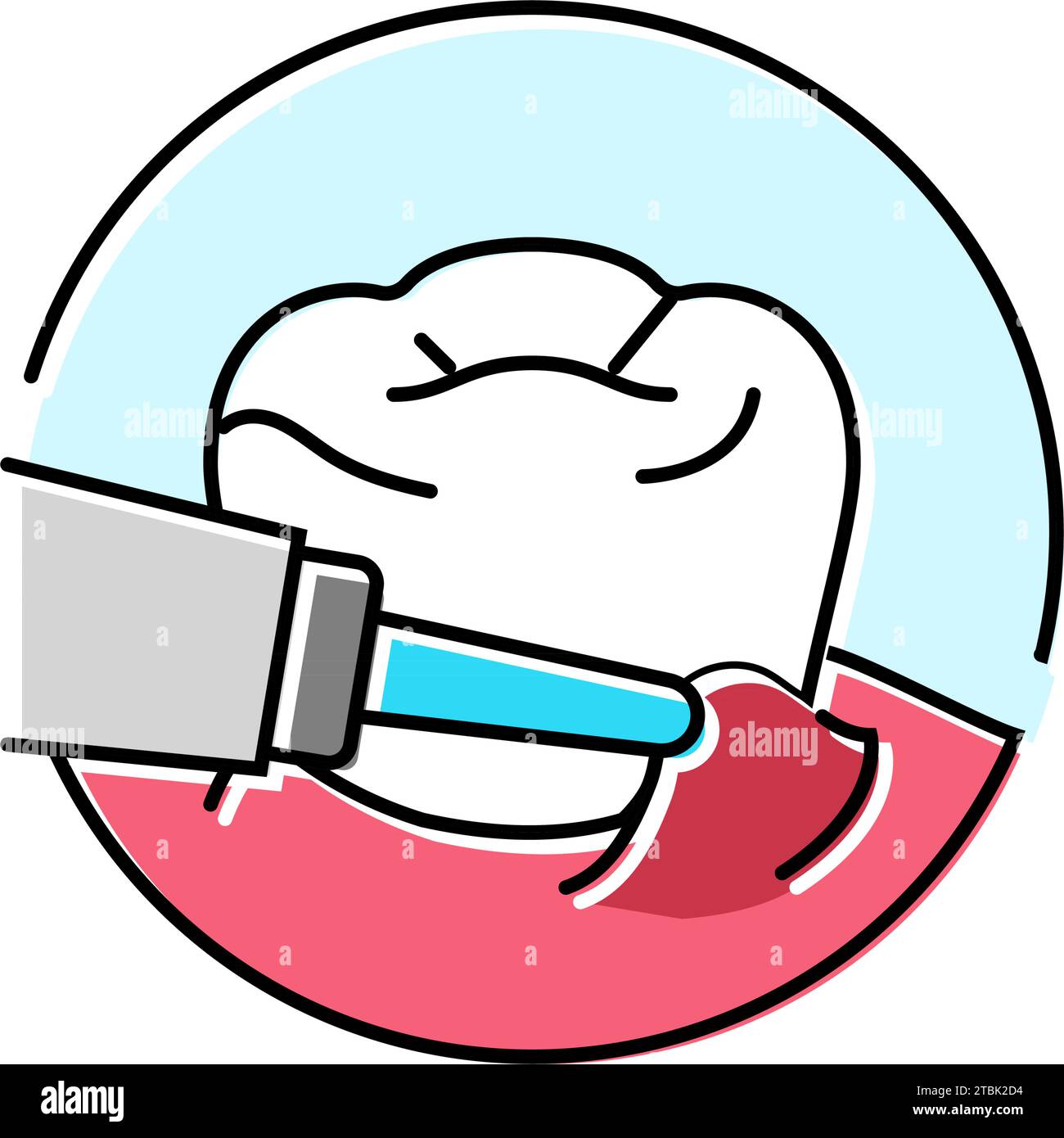 gum surgery color icon vector illustration Stock Vector Image & Art - Alamy