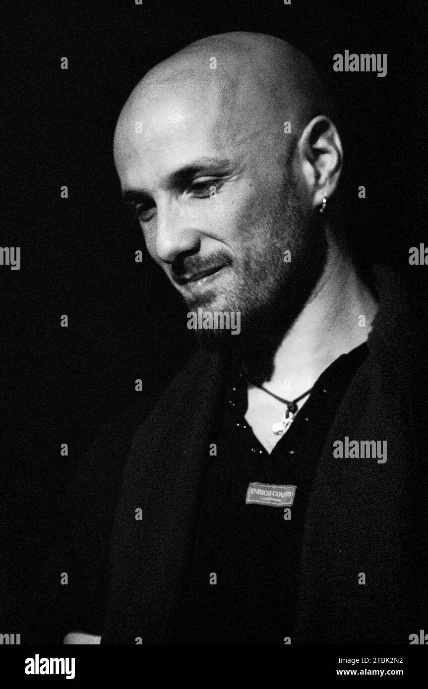 Milan Italy 1999-11-18 : Alex Baroni, Italian singer, during the live ...