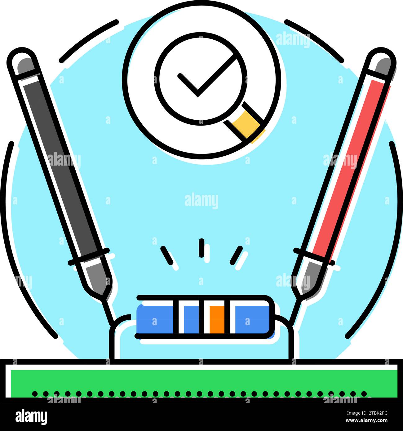 Electrical testing device Stock Vector Images - Alamy
