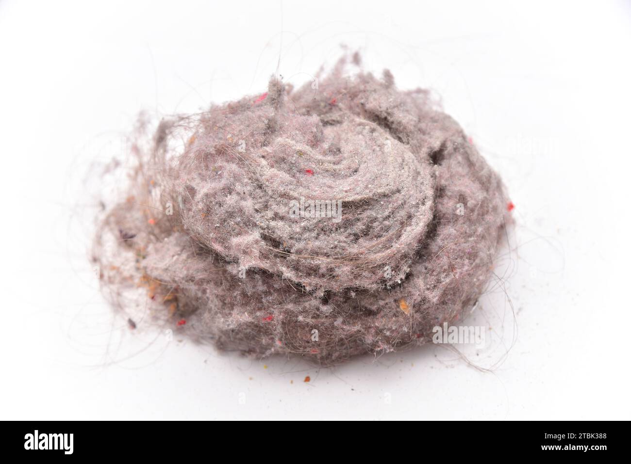 Pile of dust and debris on a white background. Cleaning the house Stock ...