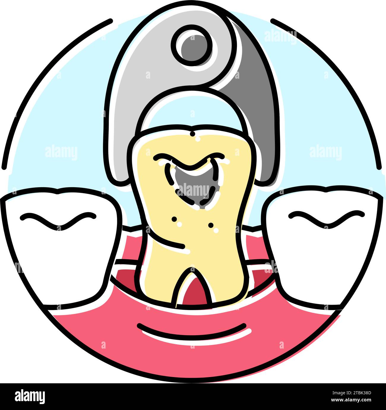 Dentist woman extraction Stock Vector Images - Alamy