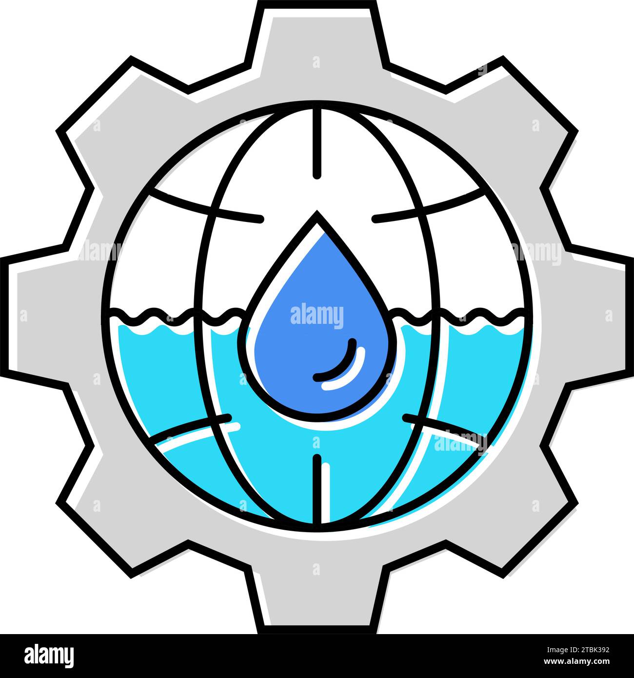 underground water hydrogeologist color icon vector illustration Stock ...