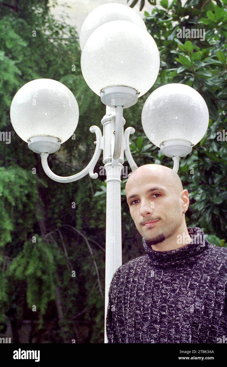 Sanremo Italy 1997-02-18 : Alex Baroni, Italian singer, during a photo ...