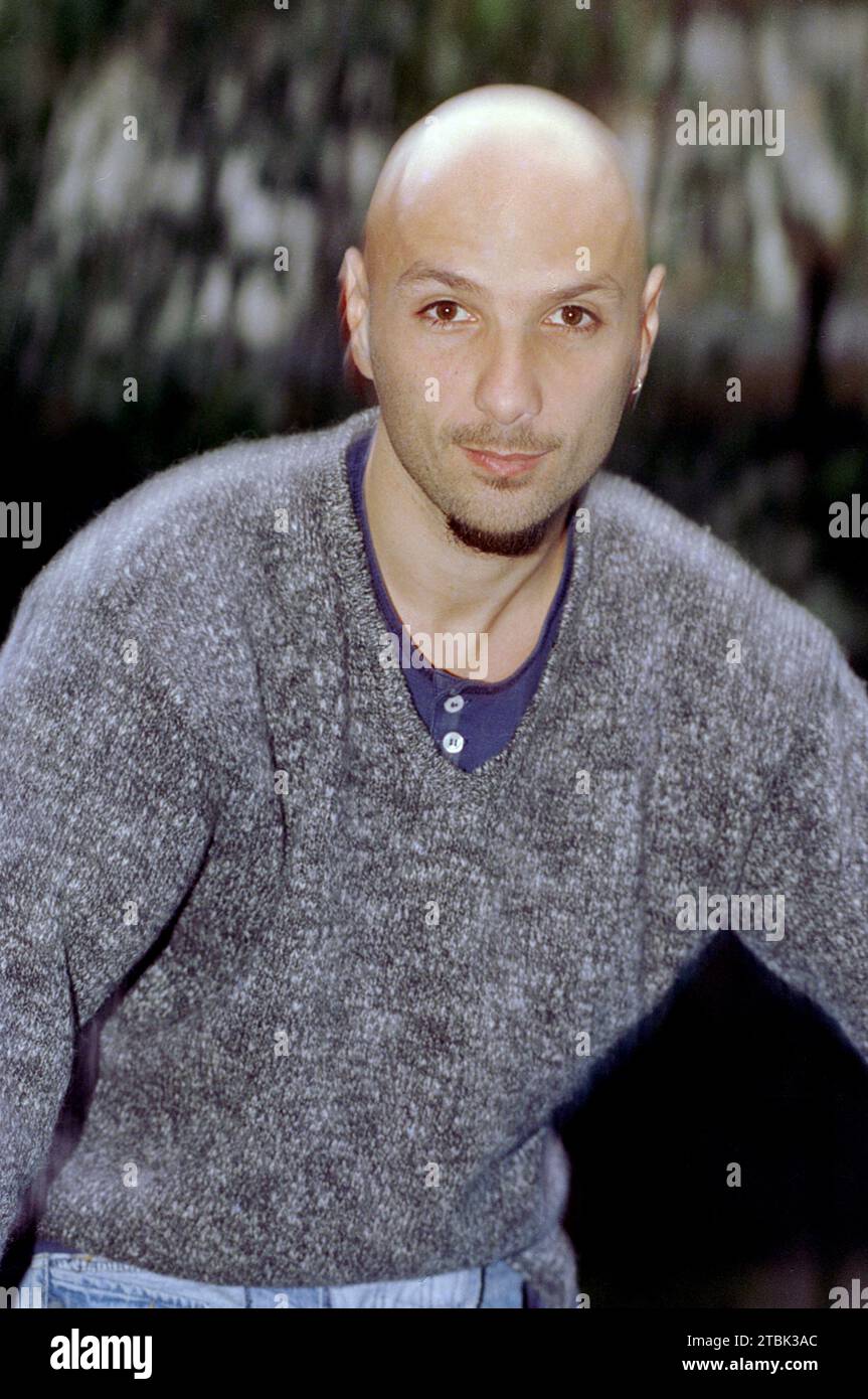 Sanremo Italy 1997-02-18 : Alex Baroni, Italian singer, during a photo ...