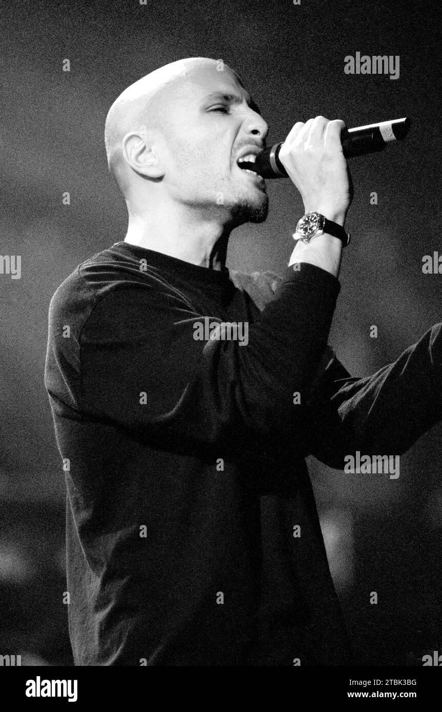 Sanremo Italy 1997-02-19 : Alex Baroni, Italian singer, during the ...