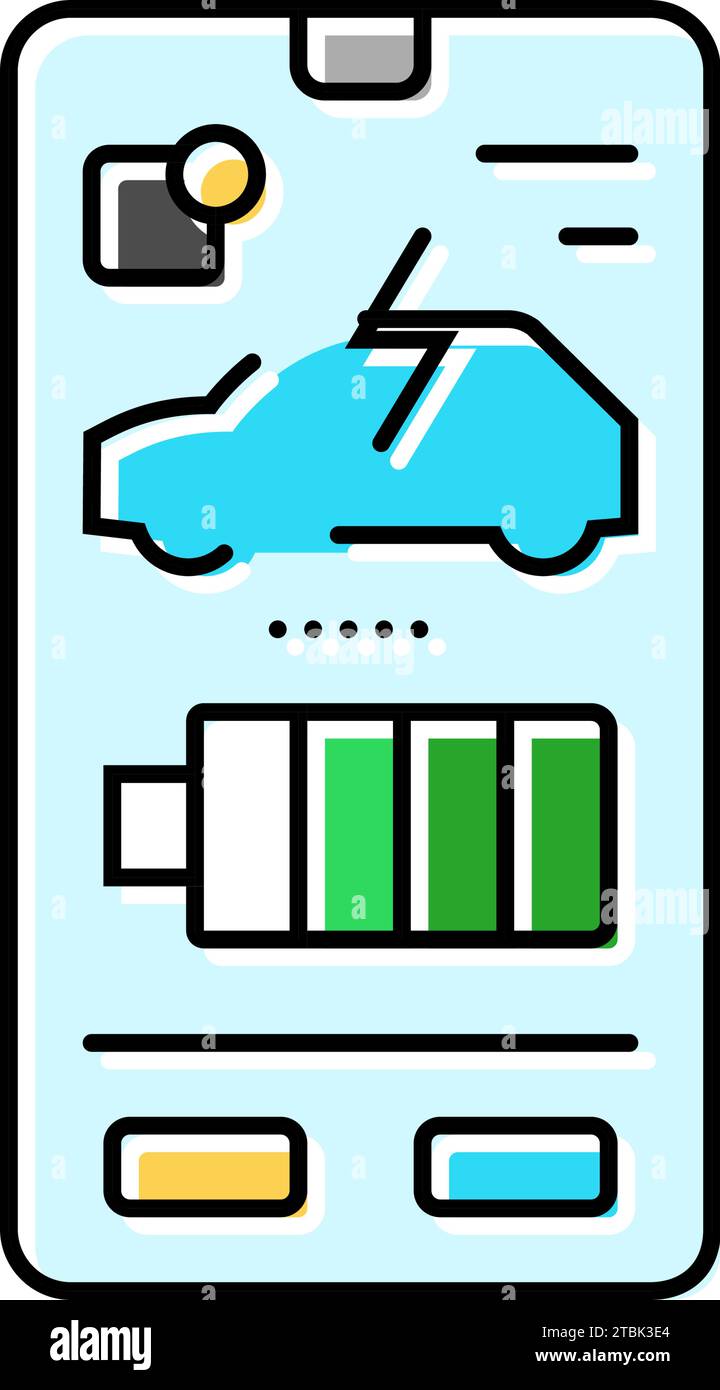 Ev charging app Stock Vector Images - Alamy