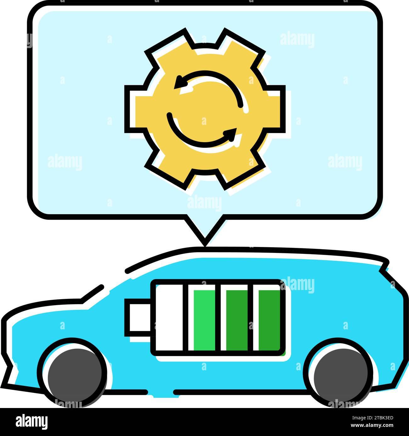 energy transfer electric color icon vector illustration Stock Vector ...