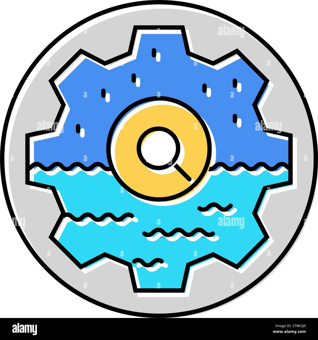 water well testing hydrogeologist color icon vector illustration Stock ...