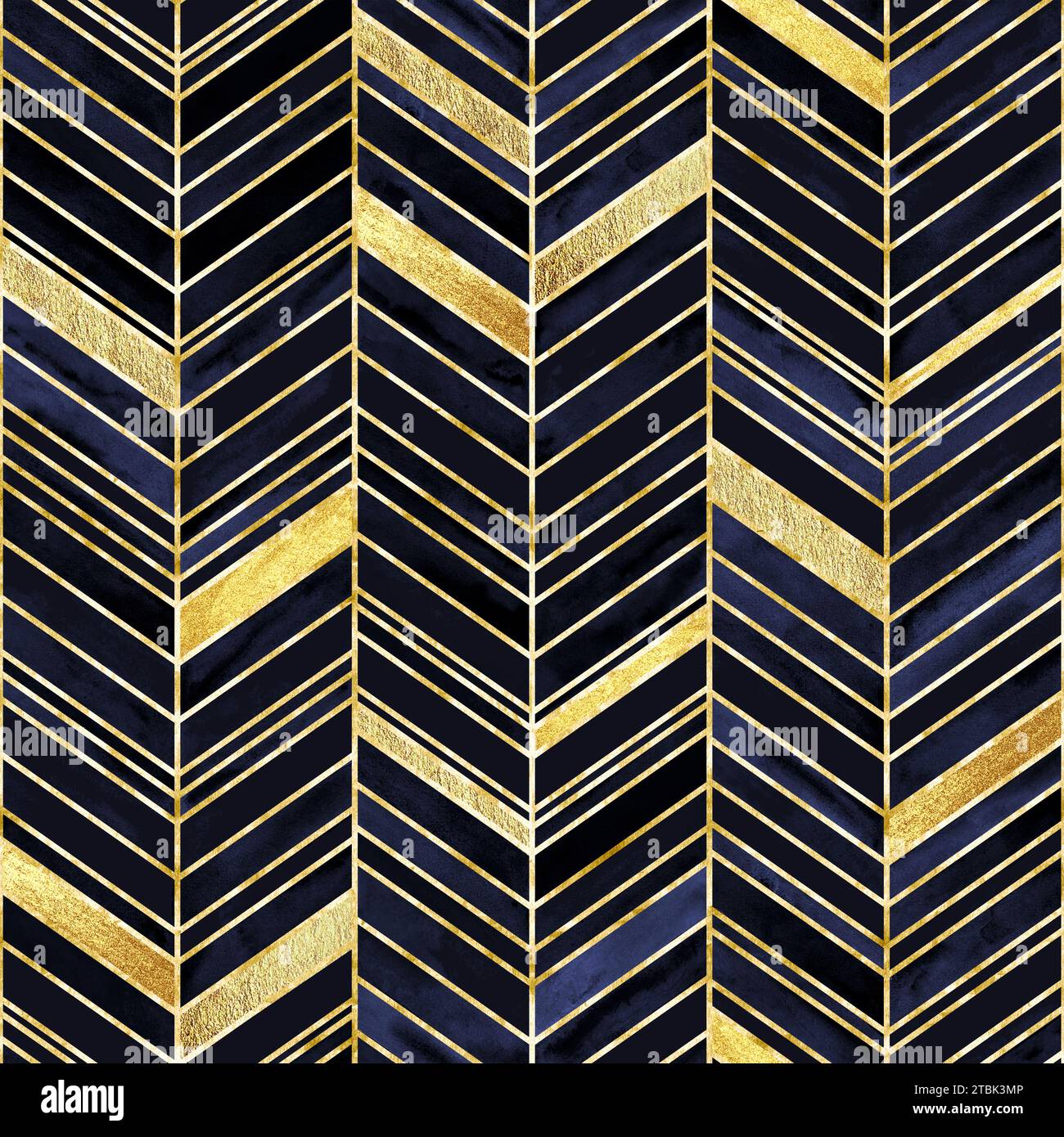 Navy and gold chevron pattern hi-res stock photography and images - Alamy