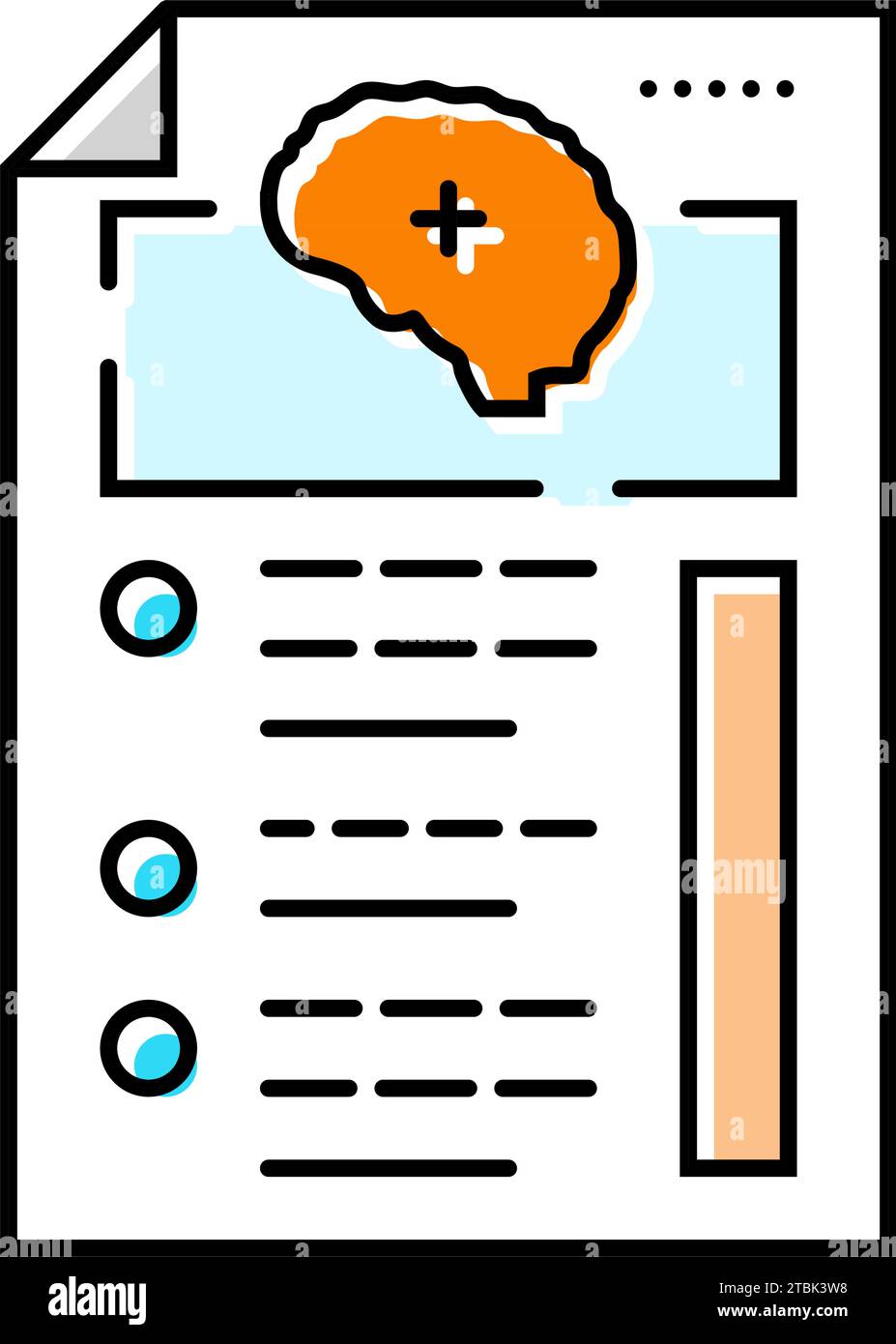 neurological tests color icon vector illustration Stock Vector Image ...