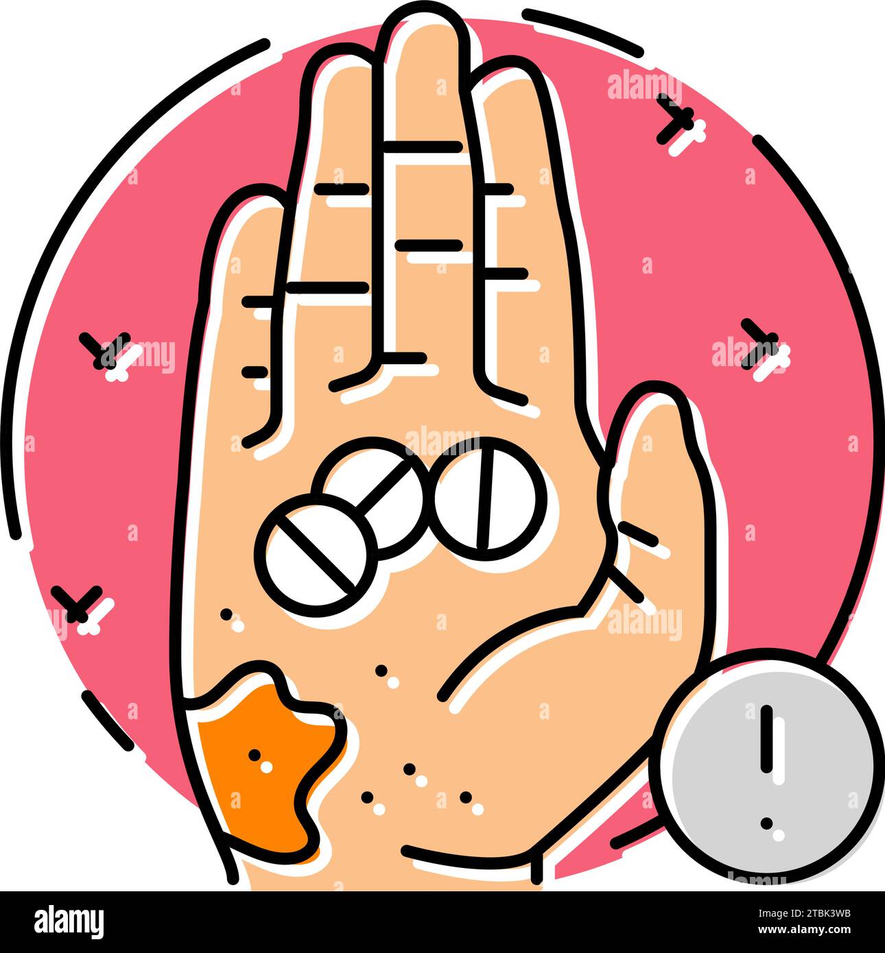 drug allergies pharmacist color icon vector illustration Stock Vector ...