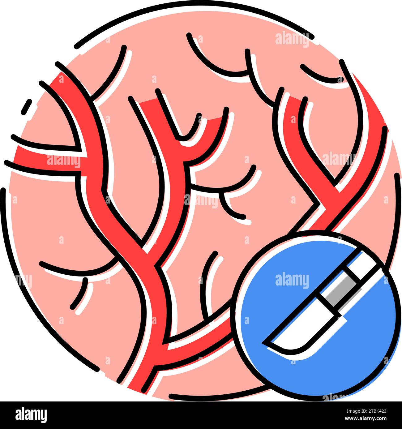 cardiovascular surgery color icon vector illustration Stock Vector ...