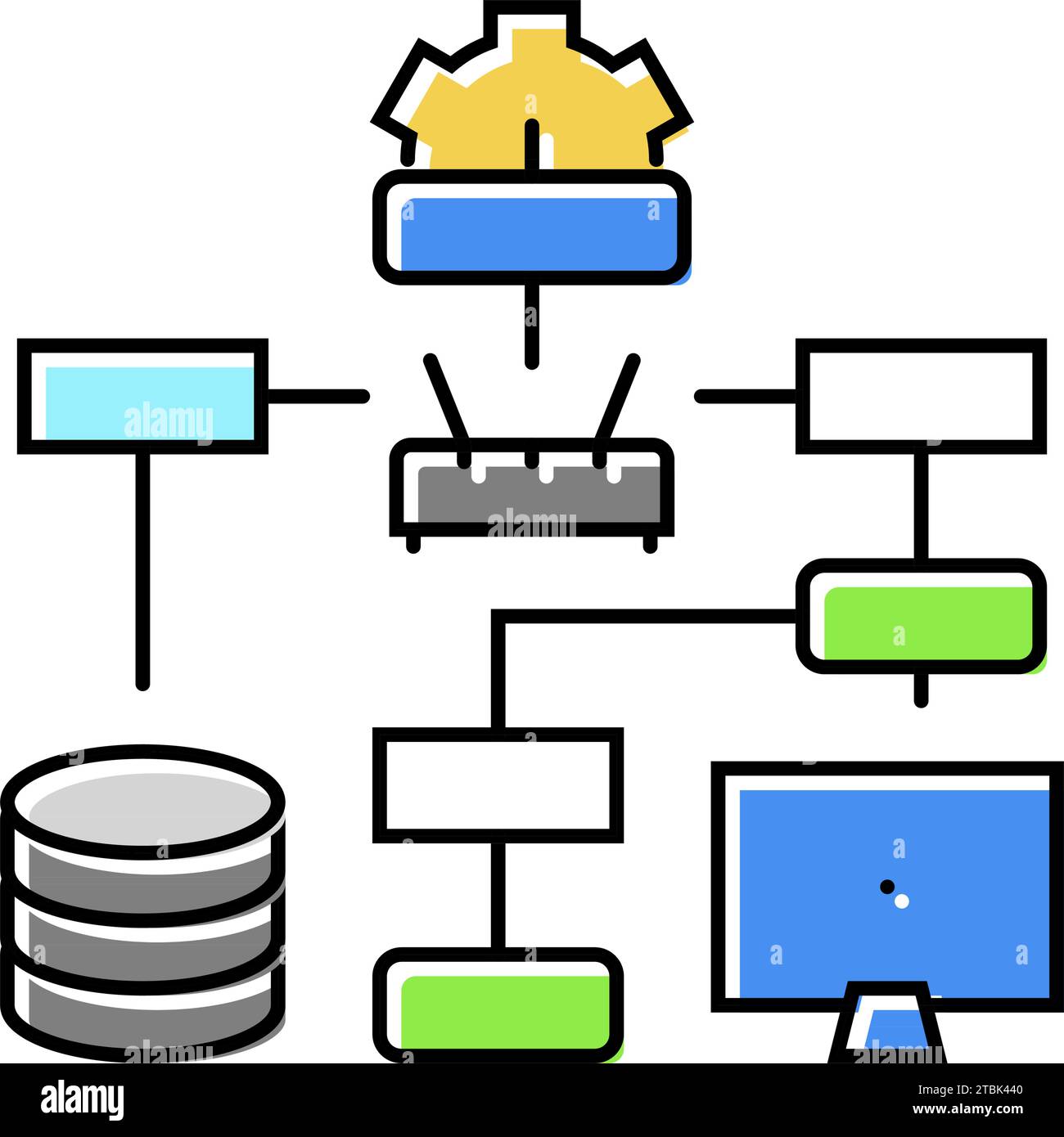 Cyber Security Architecture Stock Vector Images Alamy