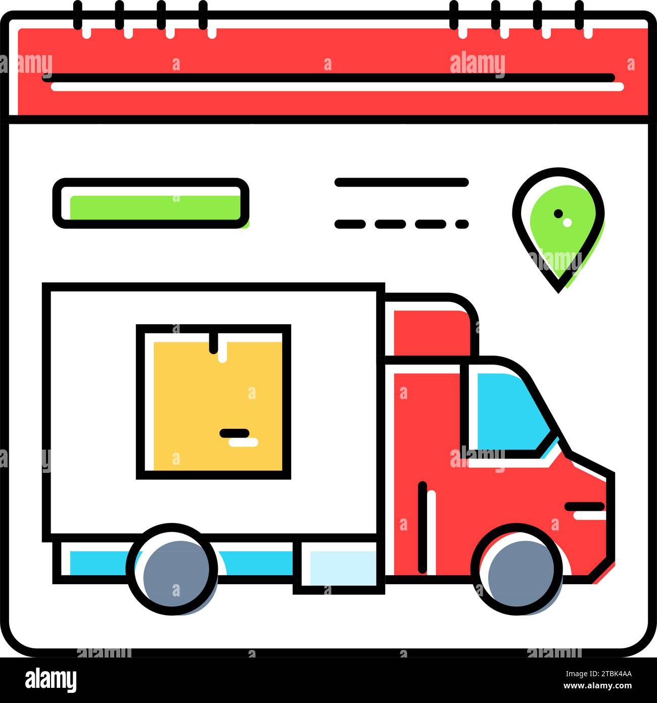 Package service delivery manager vector inventory transport hi-res ...