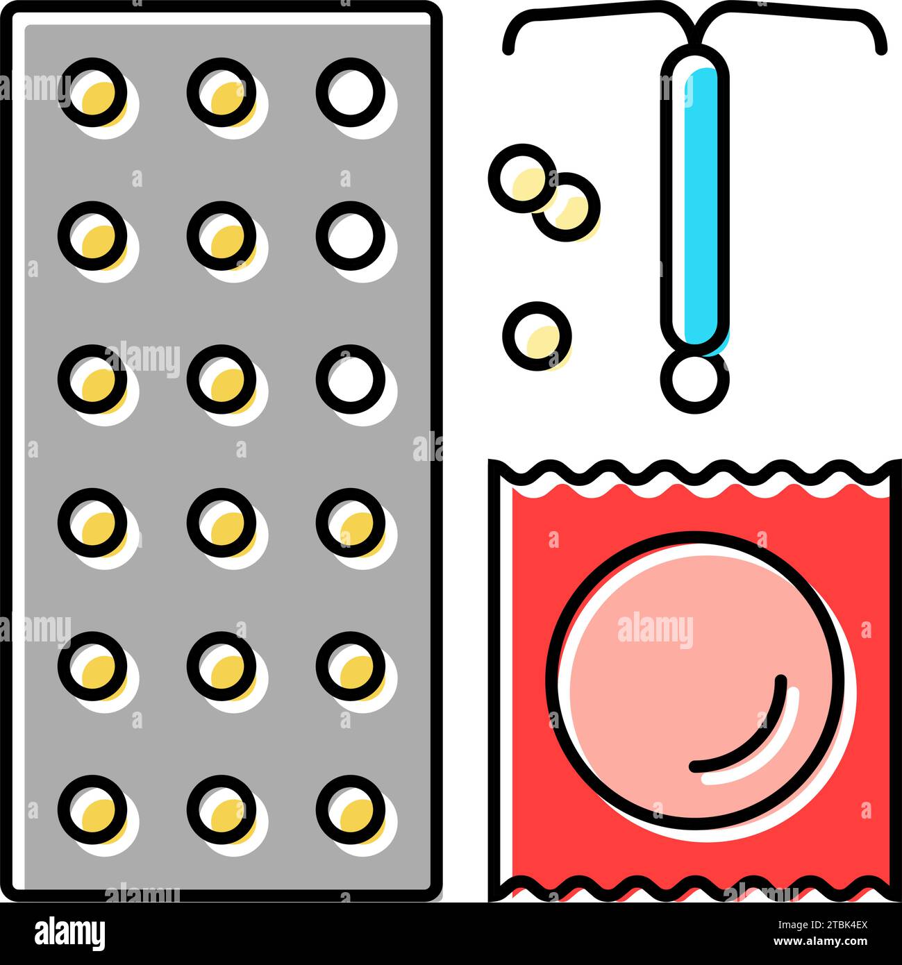 birth control gynecologist color icon vector illustration Stock Vector ...