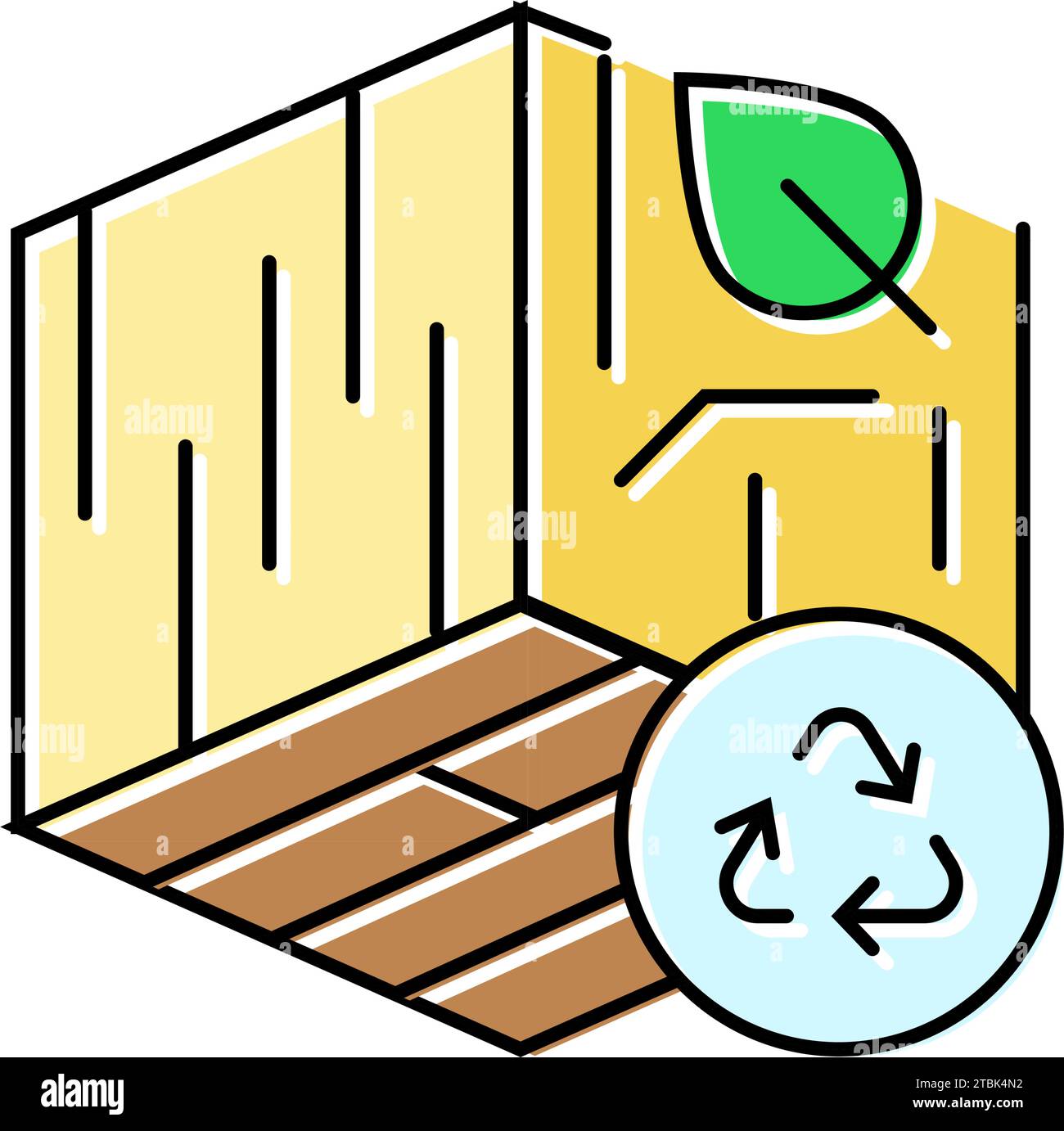 Eco friendly workspace Stock Vector Images - Alamy