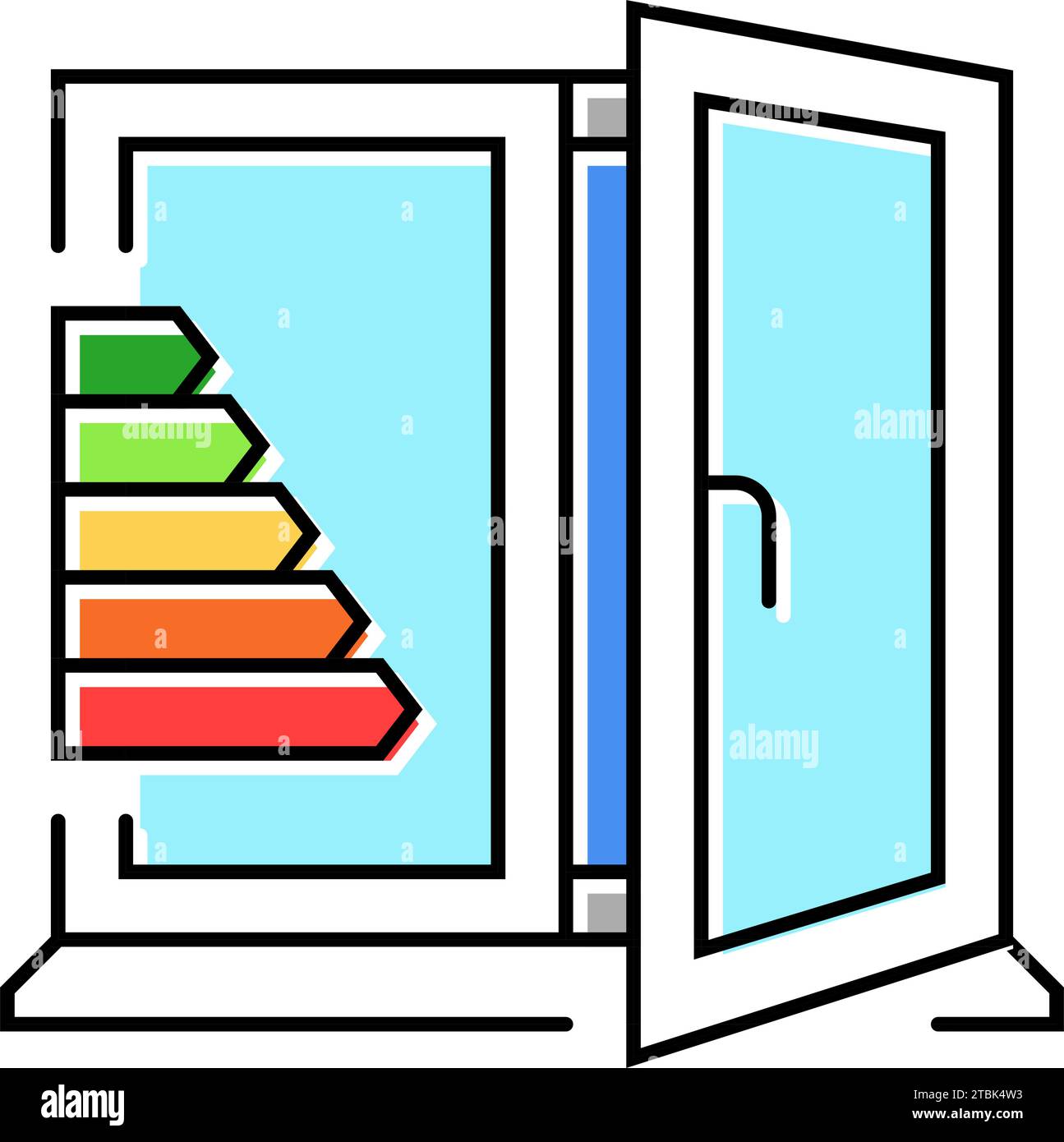 windows energy efficient color icon vector illustration Stock Vector ...