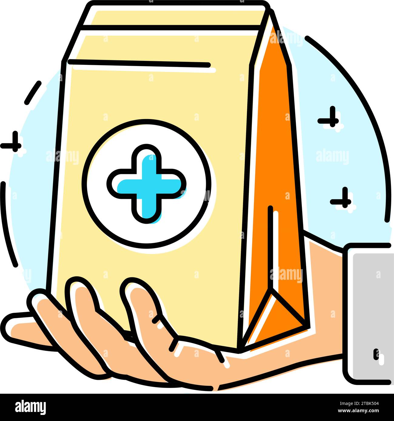 medication dispensing pharmacist color icon vector illustration Stock ...