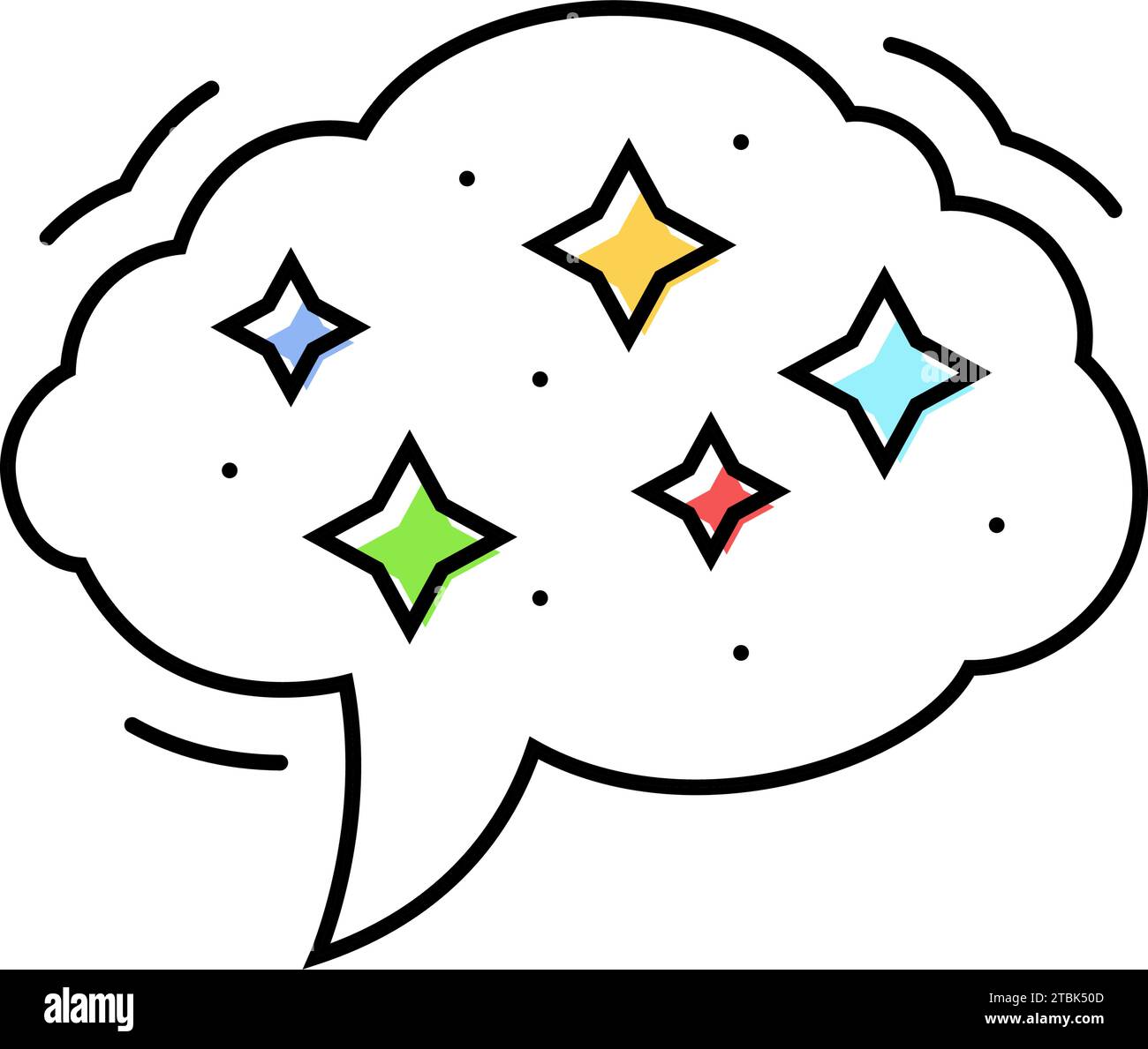 inspiration speech bubble color icon vector illustration Stock Vector ...